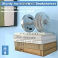 FENTEC Floating Book Shelves for Wall, Wall Mounted Invisible Floating ...