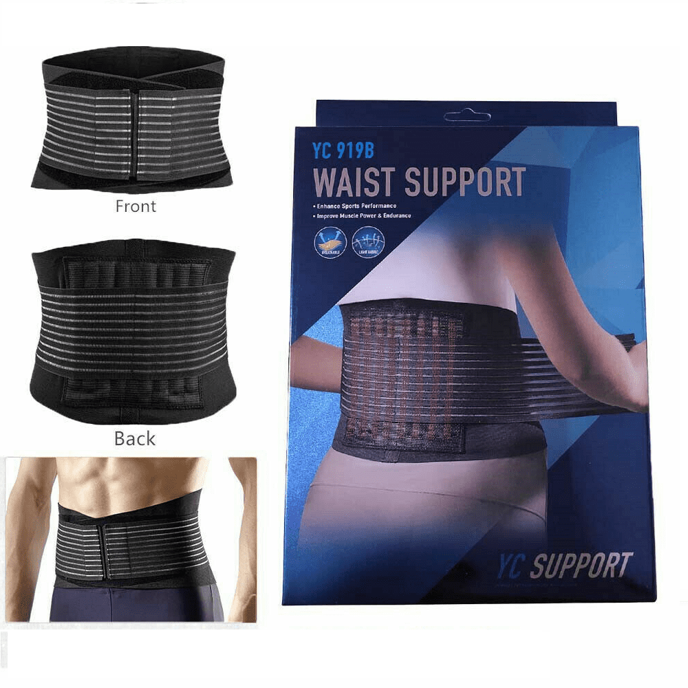 Goyoma Back Support Belt Brace Waist Sports Gym Back Pain Relief ...