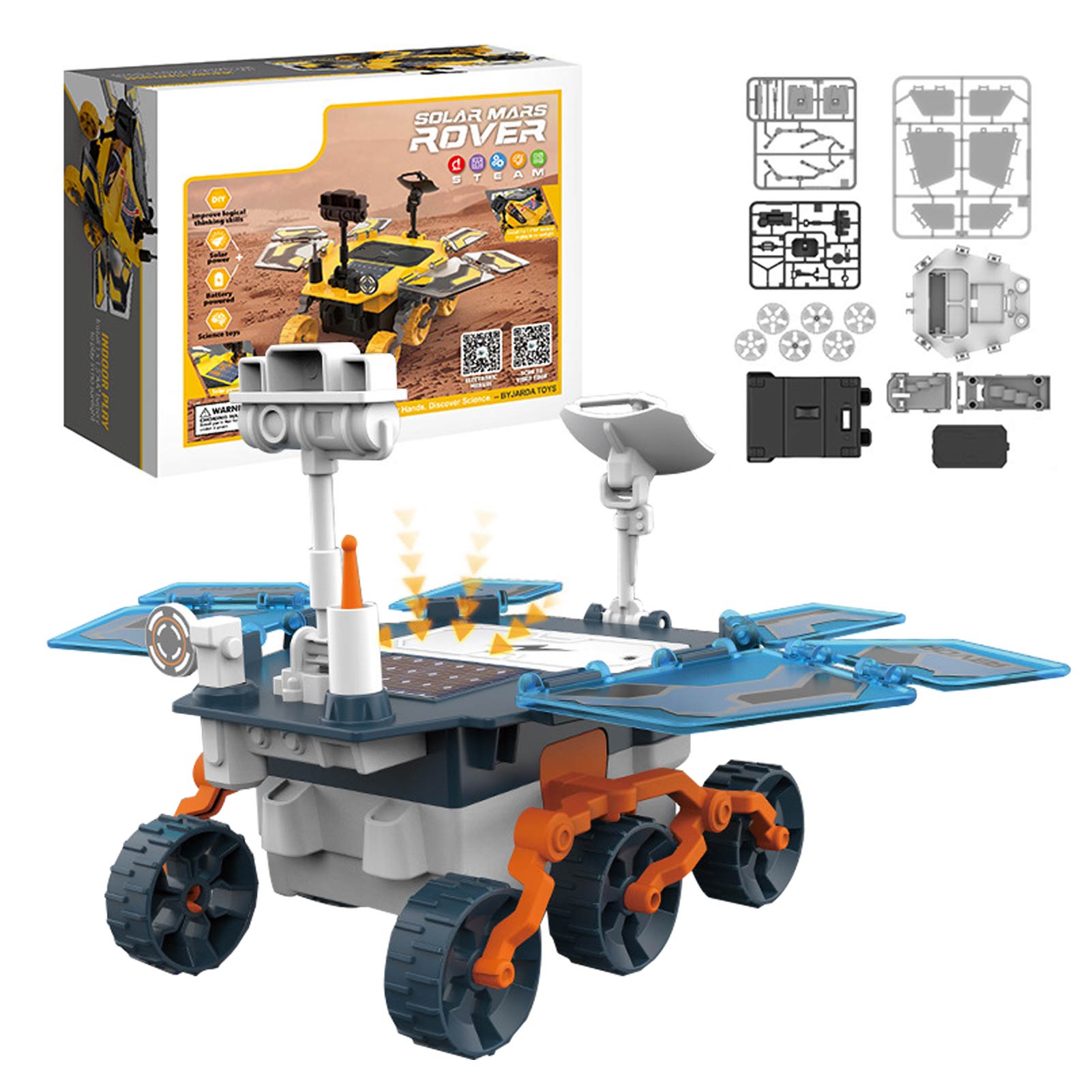 Solar Mars Rover Toys Stem Toys Projects Mars Rover for Kid DIY Solar ...