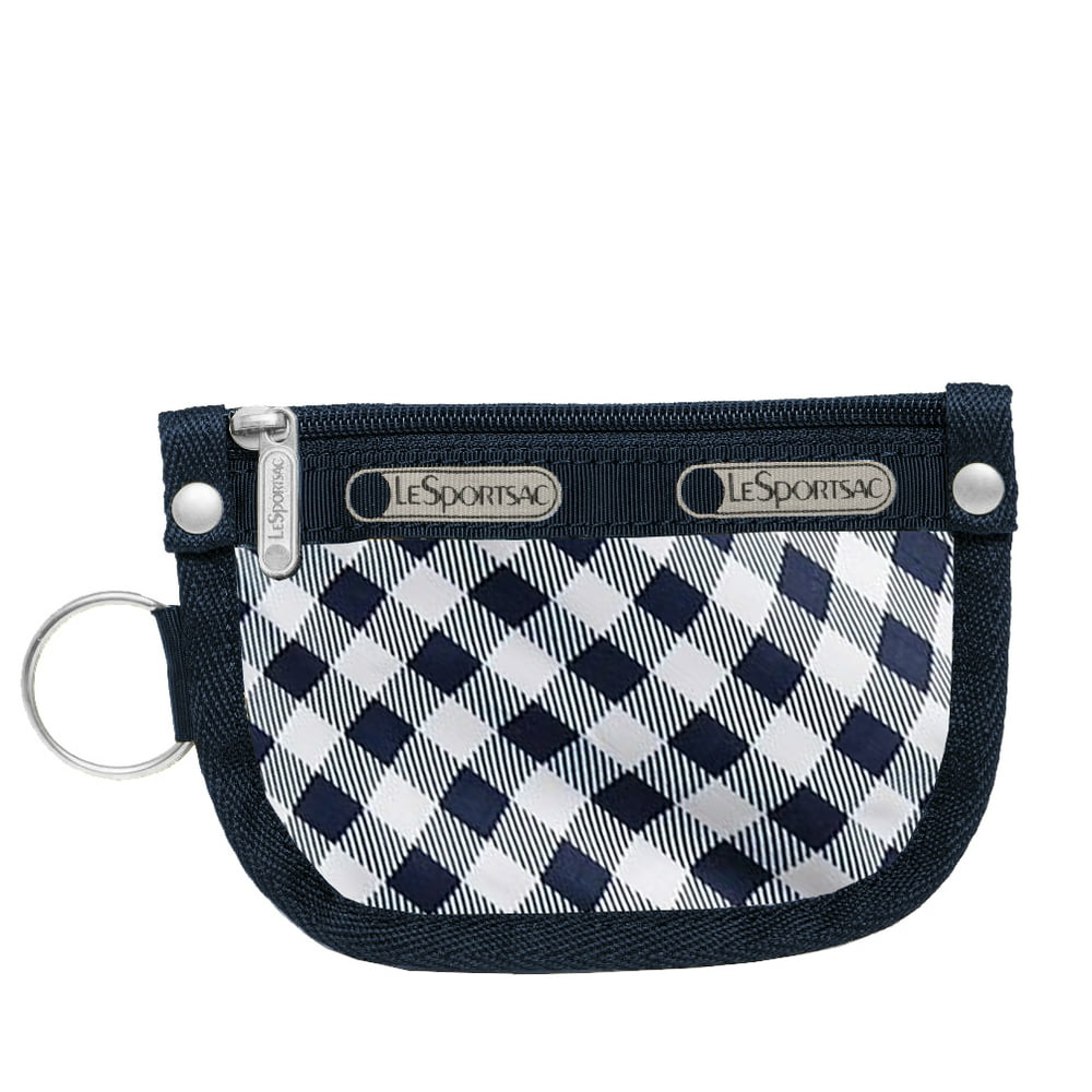 LeSportsac - LeSportsac Key Coin Pouch (Gingham Classic Navy) - Walmart ...