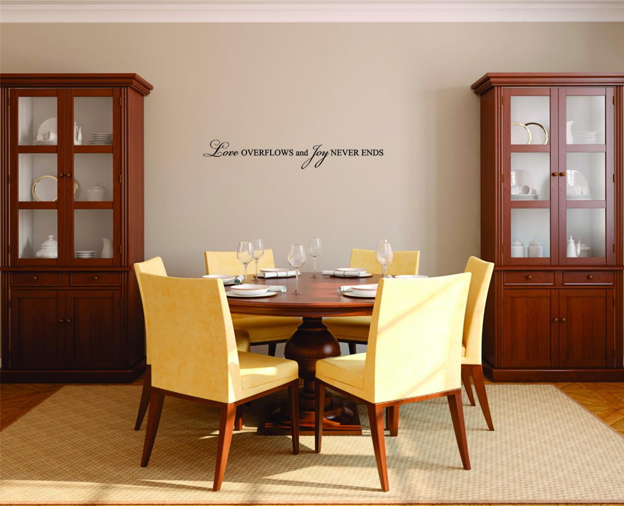 Unique Home Wall Stickers Overflows And Joy Never Ends Decal Decal for ...