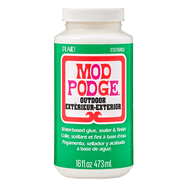 Mod Podge Outdoor Glue Sealing Kit, Versatile 8oz Bottle, Glossy Finish ...