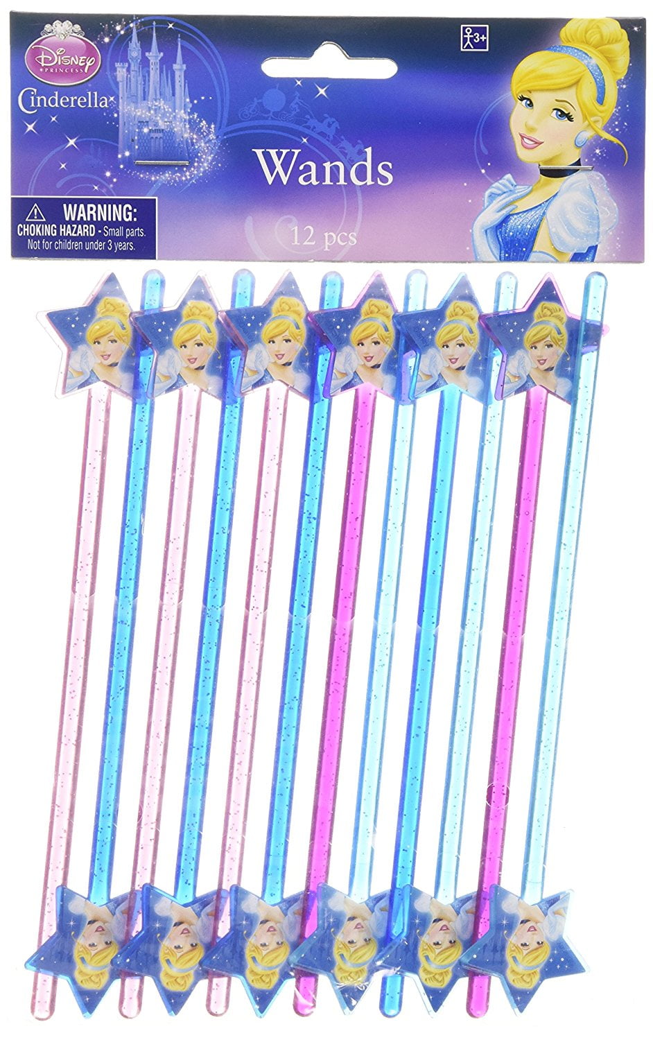 Disney Cinderella Magic Wand Birthday Party Favour (12 Pack), Multi ...