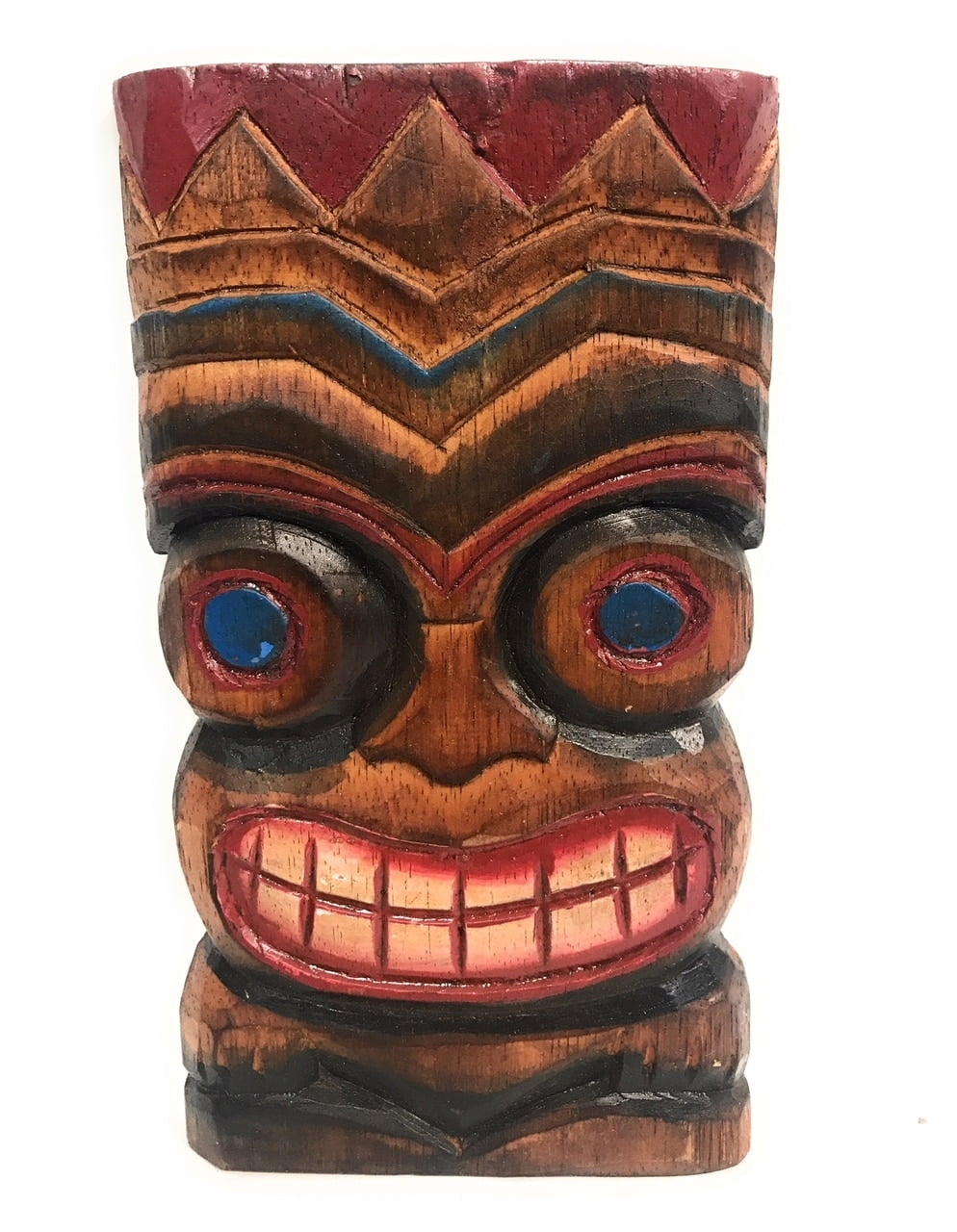 Happiness Tiki Mask 8" - Wall Plaque Hand Carved | #dpt515220 - Walmart.com