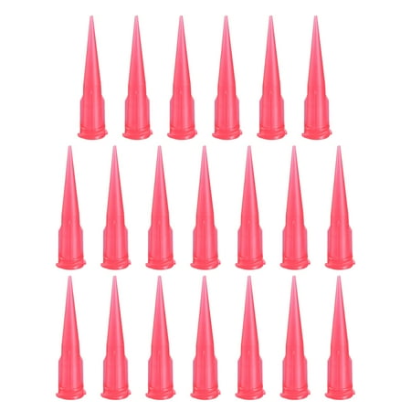 Blunt Tip Plastic Tapered Dispensing Fill Needle 25ga X 1.26" Red 20pcs ...