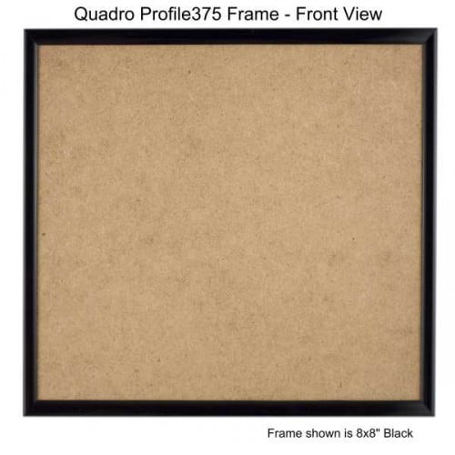 Quadro Frames 5x5 inch Picture Frame, Black, Style P375 - 3/8 inch Wide ...