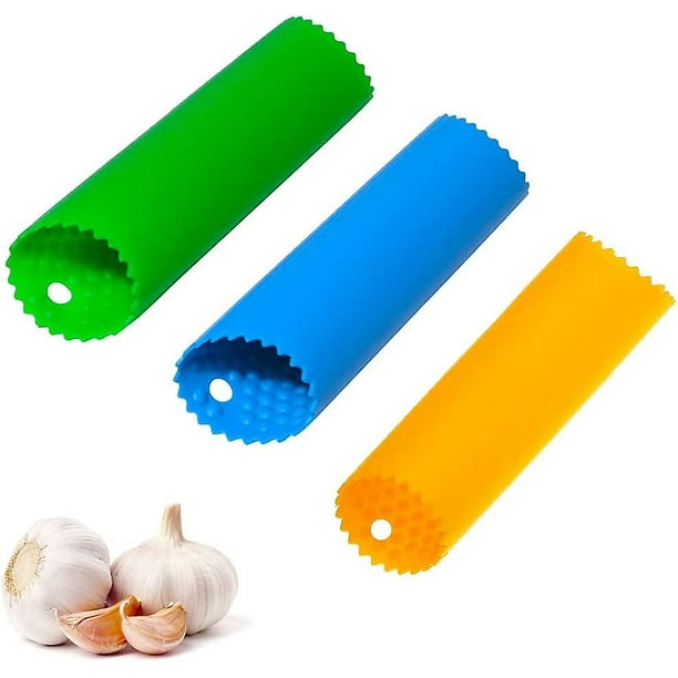 Silicone Garlic Peeler Roll, 3 Pieces Heilwiy Silicone Garlic Peeler ...