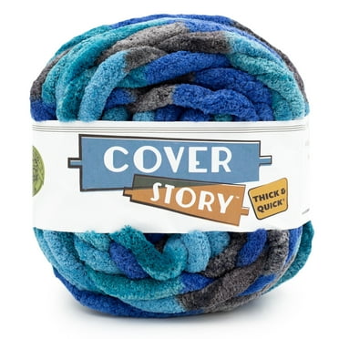 Lion Brand Yarn Cover Story Lincoln Super Bulky Polyester Multi-color ...