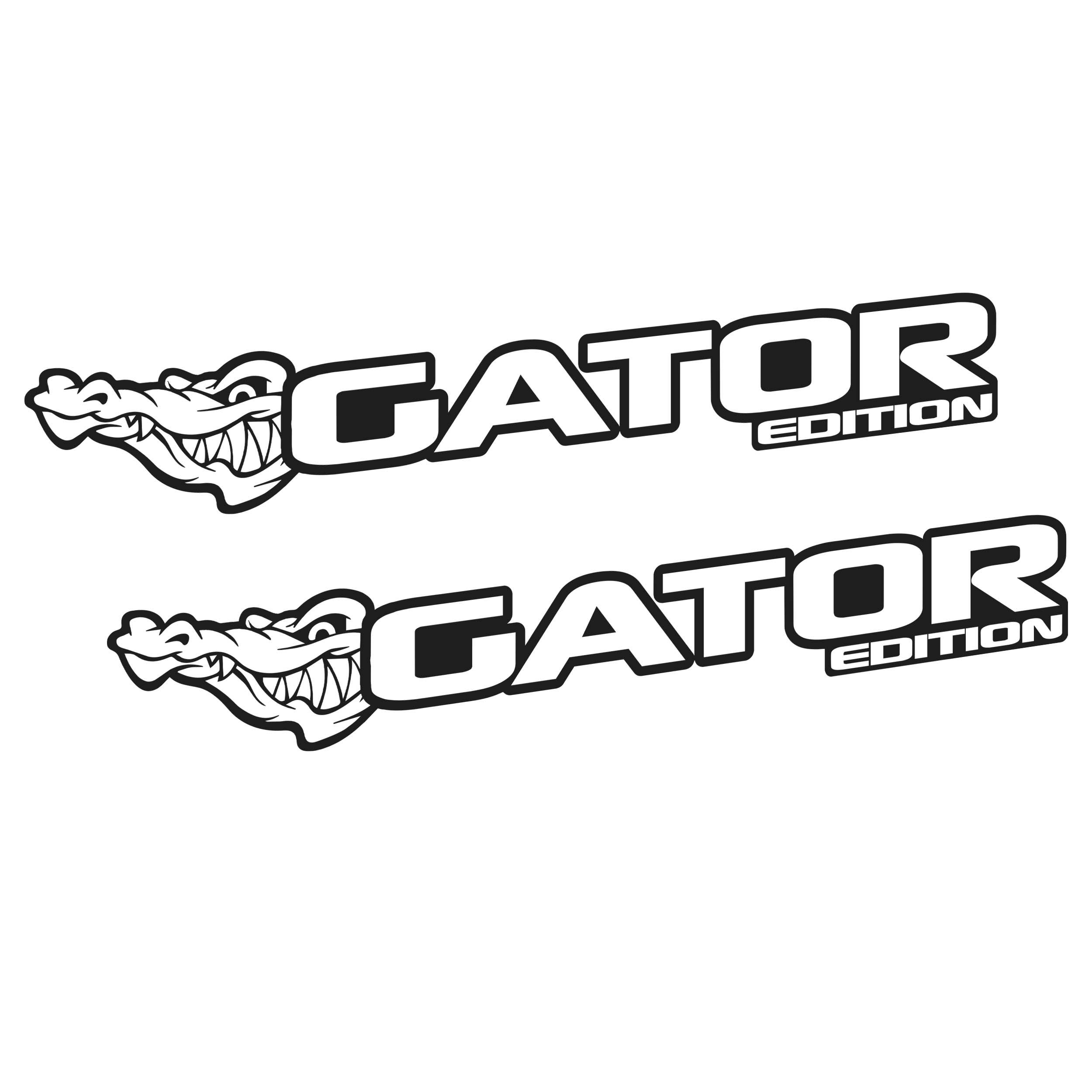 Collectible Decals Gator Green Edition Hood Decal Set - Walmart.com