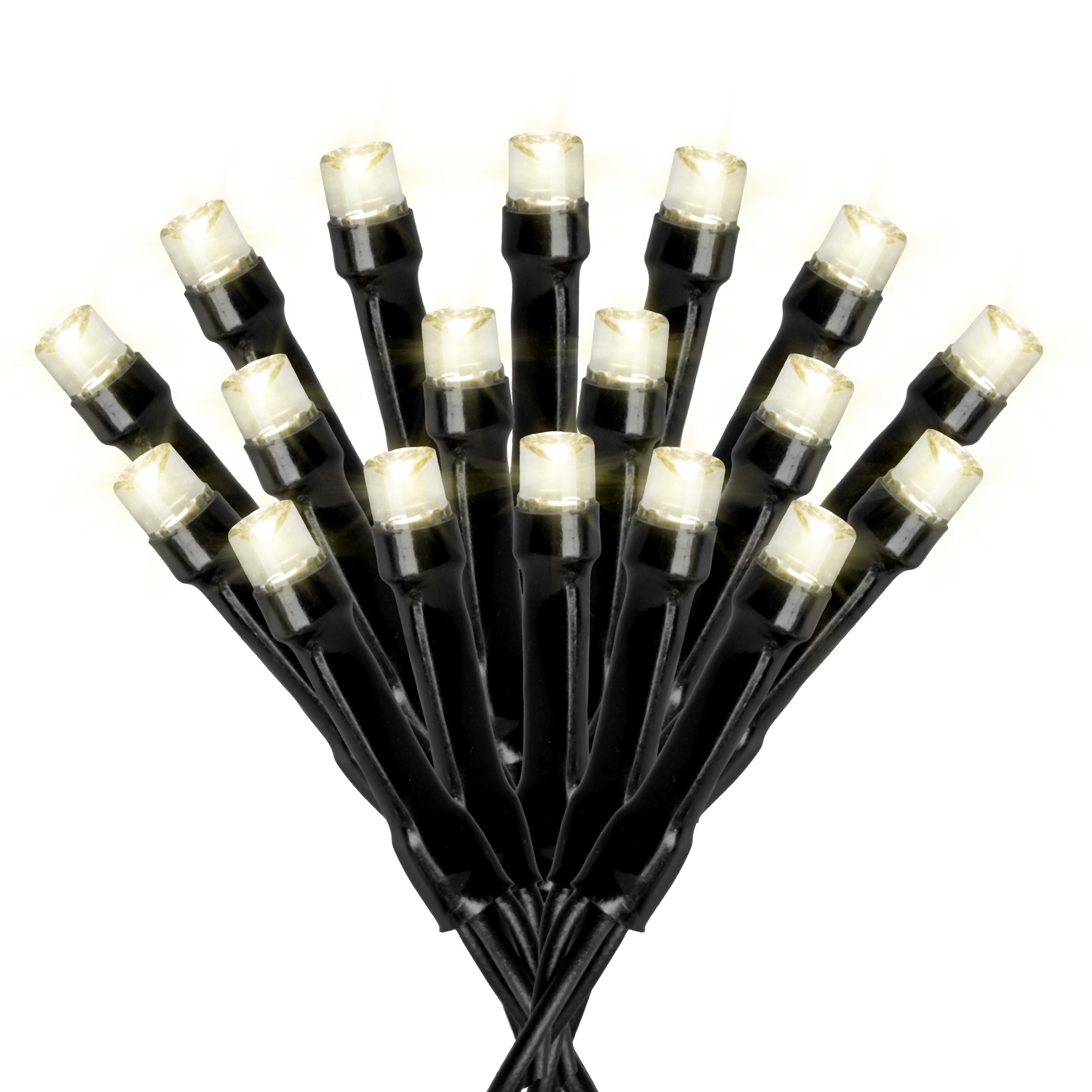 125 Solar Powered LED String Lights, 68 Feet - Warm White - Walmart.com