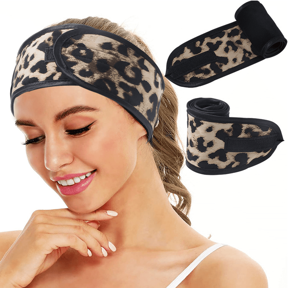 Facial Spa Headbands , Makeup Shower Bath Wrap Sport Headband Terry ...