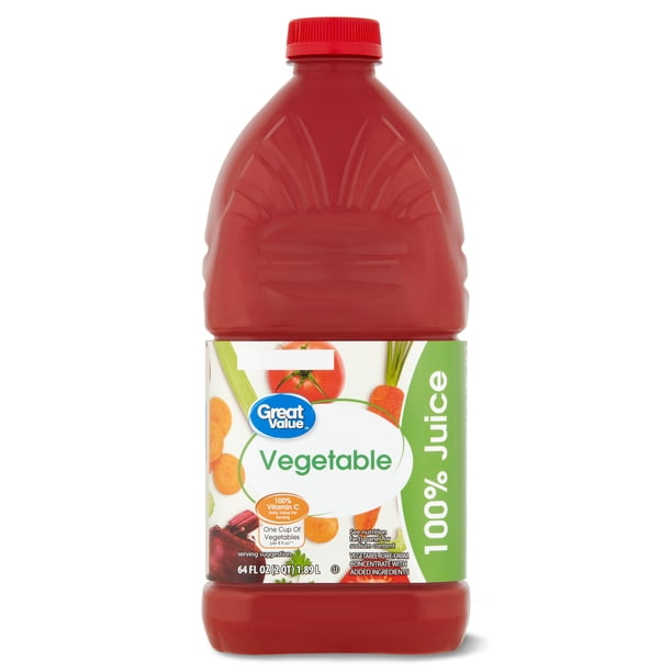 Great Value 100% Vegetable Juice, 64 fl oz - Walmart.com