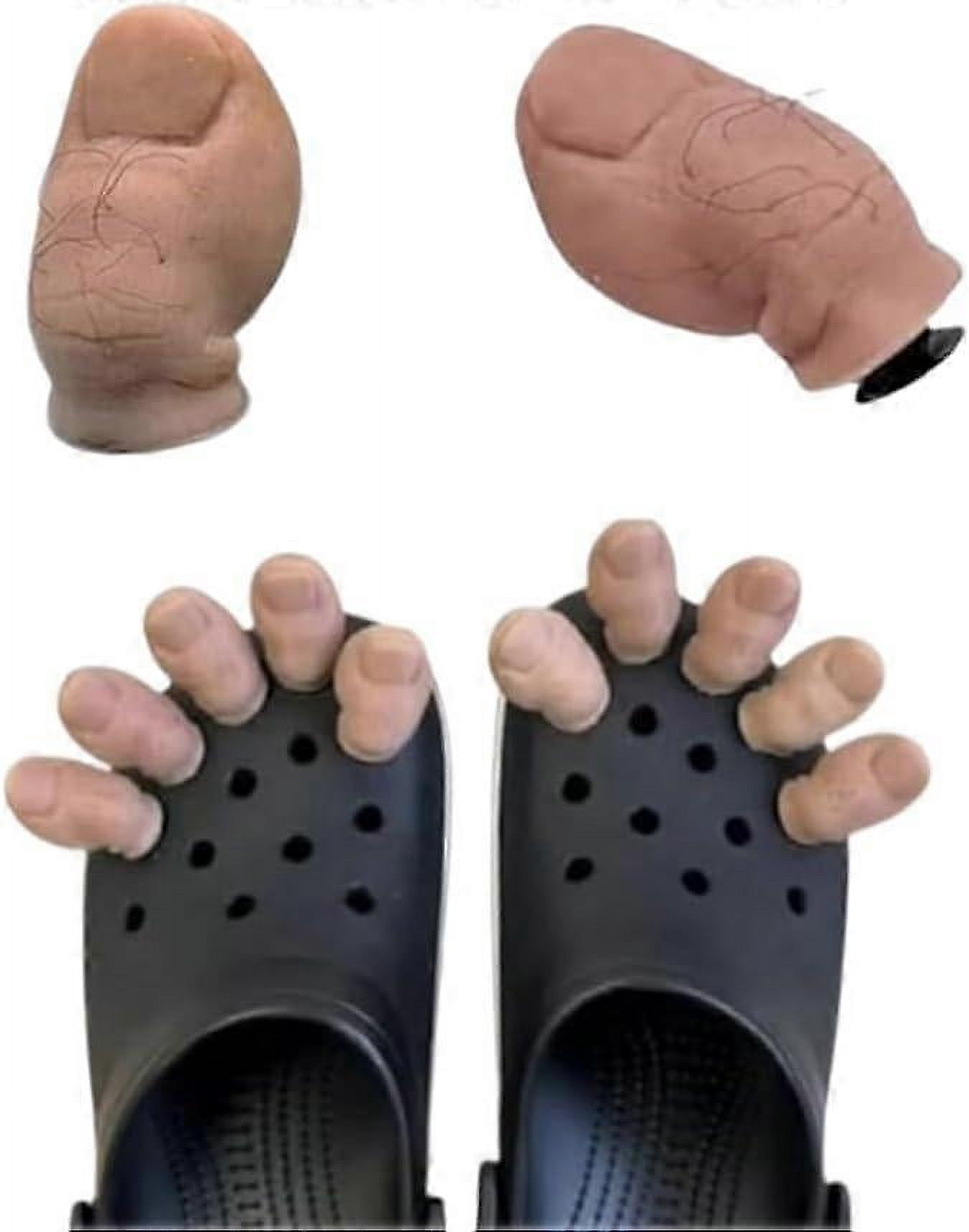 Billy's Big Toe Crocs Charm with Hair 3D Funny Toe Shoe Charms DIY ...