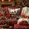 10 Pack Holiday Christmas Merry Christmas Christmas Tree Print Velour ...