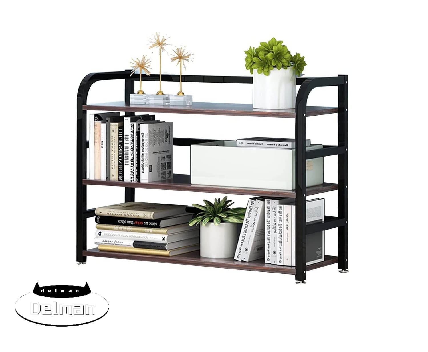 Simple Desktop Organizer Shelf Small Desk Organizer Bookshelf，Sturdy ...