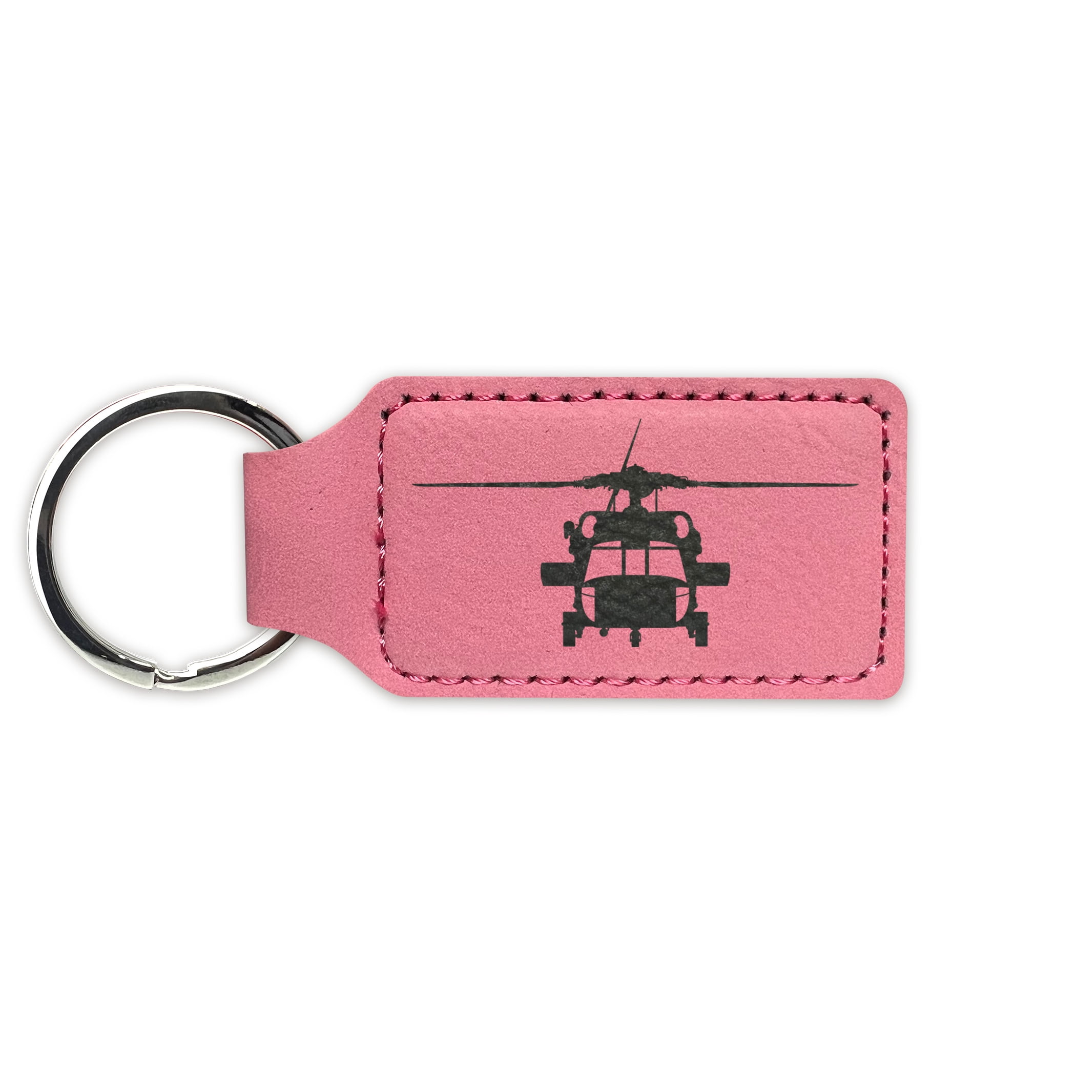 Mh 60s Knighthawk Keychain Leatherette Rectangle Laser Engraved