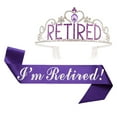 Retirement Party Hair Band Shoulder Strap Set Pink I'm Retired ...