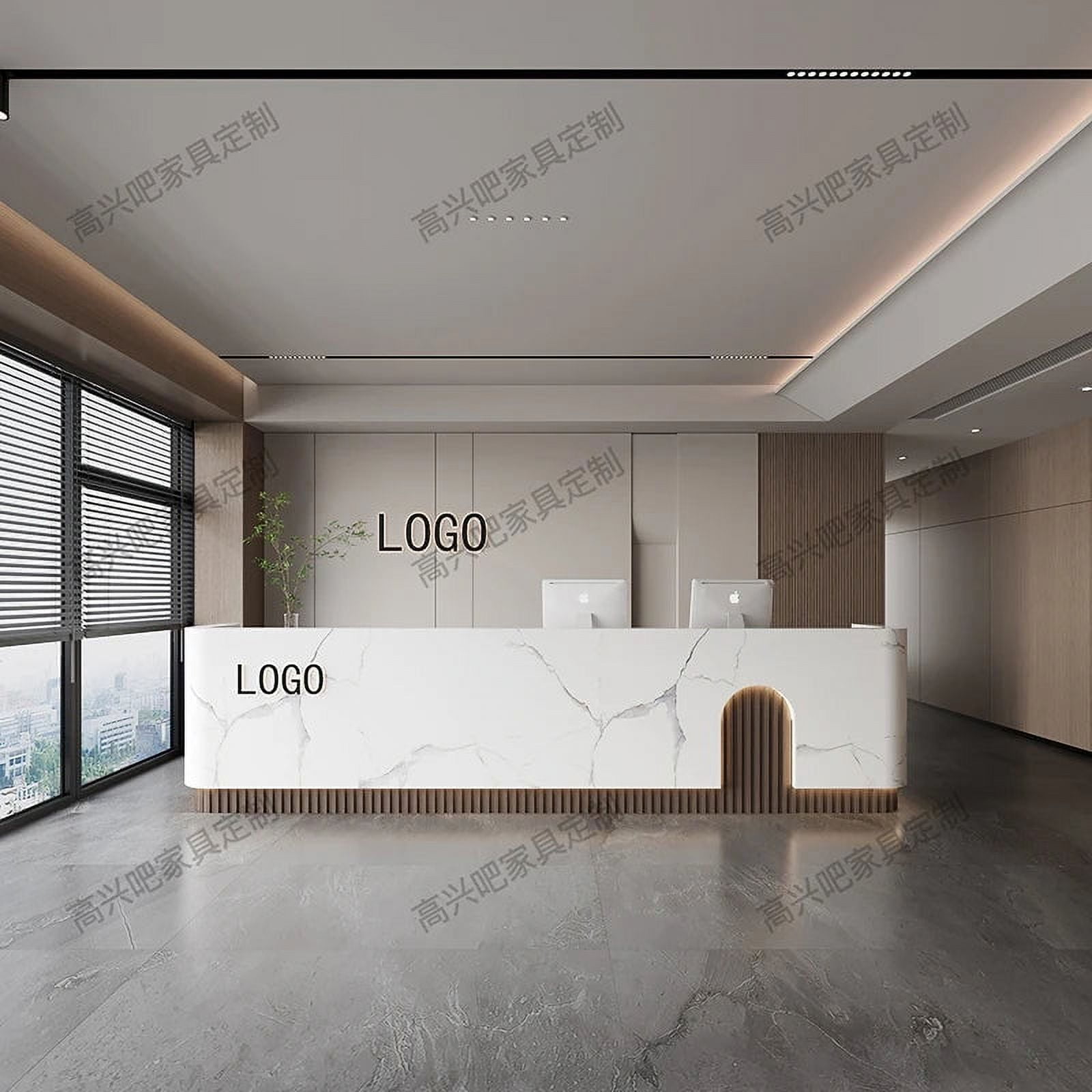 Modern Front Reception Desks Conference Lectern Store Podium Luxury ...
