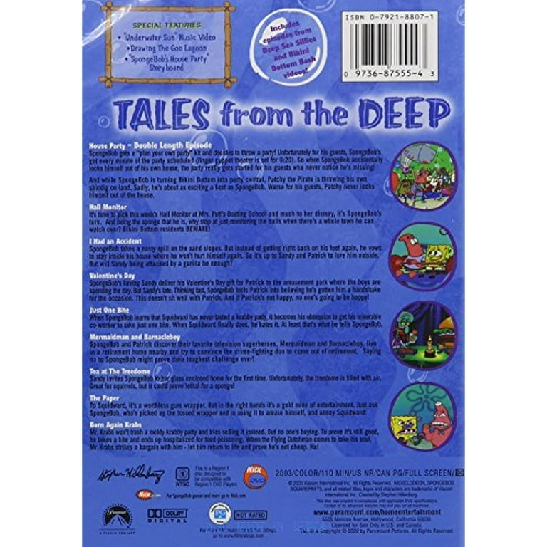 Spongebob Tales From The Deep Dvd Menu