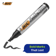 BIC Marking 2300 Black Permanent Marker – Chisel Tip Long-lasting Ink ...