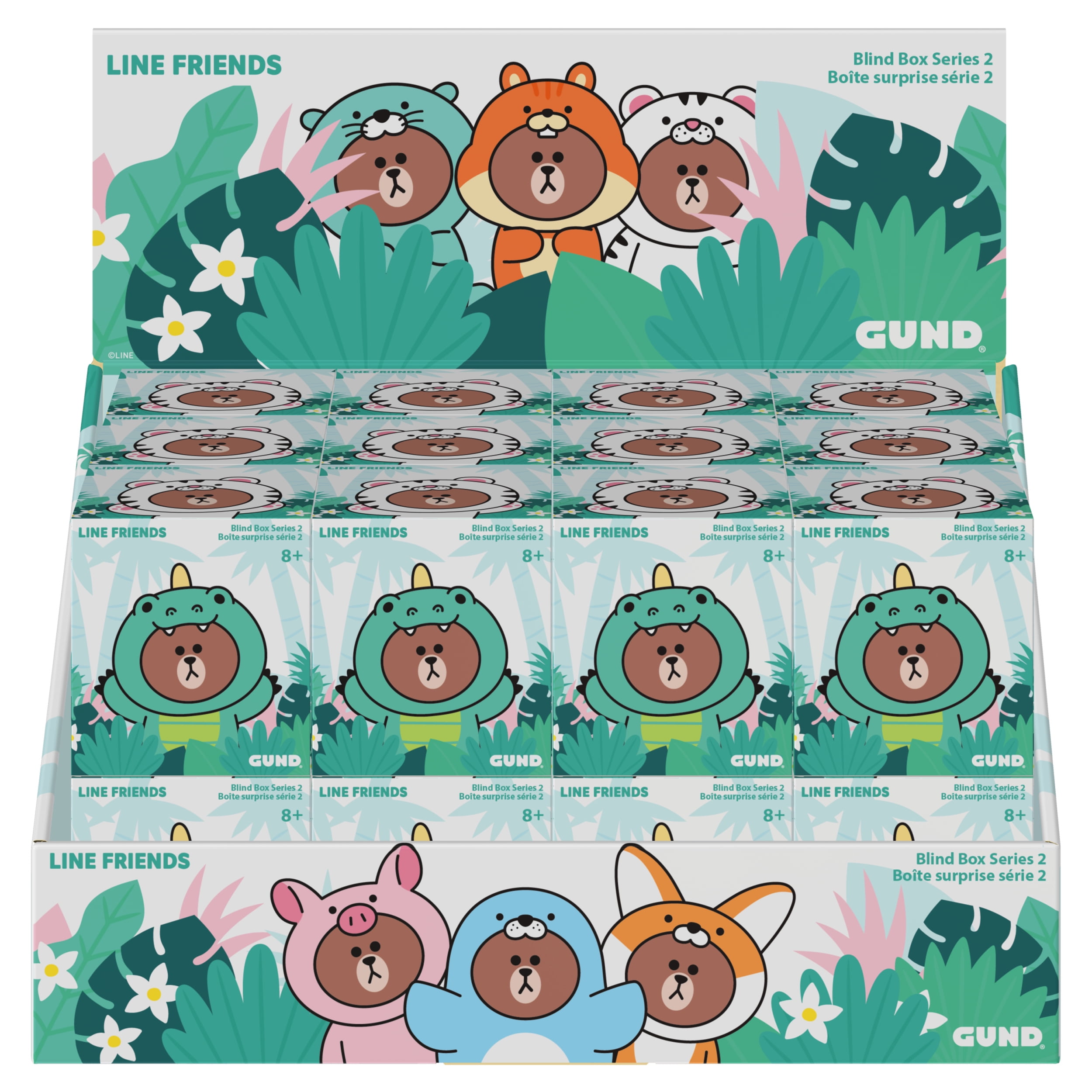 GUND LINE FRIENDS Blind Box Series #2 Surprise Mystery Plush, 3 ...