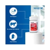 Major FeroSul 325mg Herbal Iron Supplement, Easy-to-Swallow Red Tablets ...