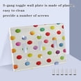 3-Hole Switch Plate Cover Faceplates Covers Smooth Rounded Corners ...