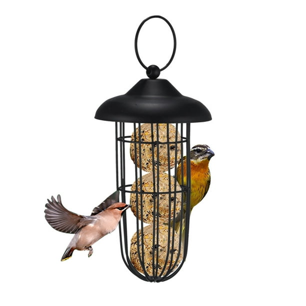 AOZBZ Hanging Fat Ball Bird Feeder Hanging Fat Ball Holder Bird Feeder ...