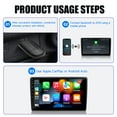 Wireless Bluetooth Car Stereo CarPlay & Android Auto Adapter 2-in-1 ...