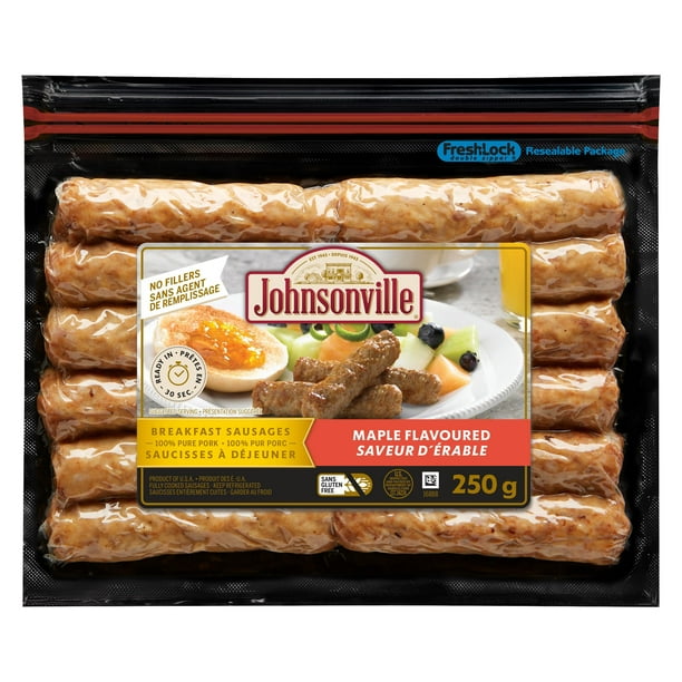 Johnsonville Fully Cooked Maple Flavoured Breakfast Links - Walmart.ca