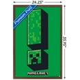 Minecraft - Creeper Symbol Wall Poster, 22.375" x 34", Framed - Walmart.com