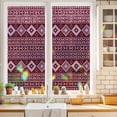 Boho Geometric Pink Stripes Window Privacy Film, Rainbow Film ...