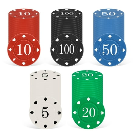PCB-2103 5 Brown Rectangular Poker Chips - Walmart.com