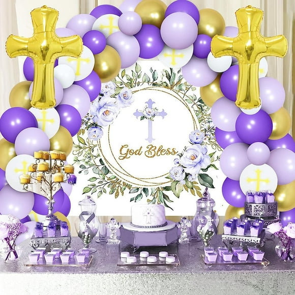 Baptism Balloon Garland