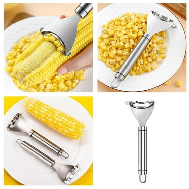 2 Pack Corn Peeler, Stainless Steel Corn Thresher Corn Planer Cutter ...