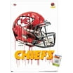 NFL Kansas City Chiefs - Drip Helmet 20 Wall Poster with Push Pins, 22. ...