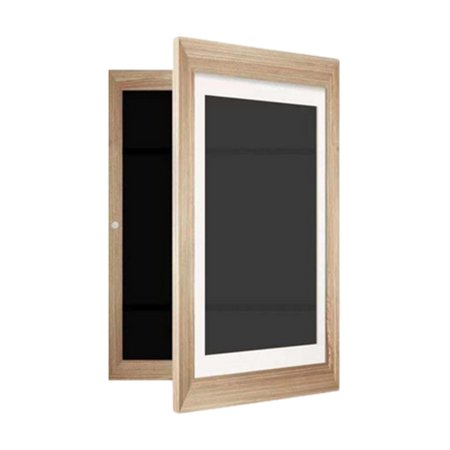 Decodeary Wood Front Opening Art Display Frame - Spacious Storage And ...