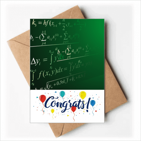 Calculus Mathematical Formulas Painted Stick Wedding Cards ...
