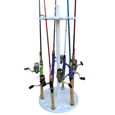 Wakeman Fishing Rod Rack - Plastic Floor Storage Holder, Organizer ...