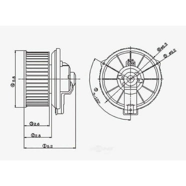 ACDelco GM Genuine Parts Heating and Air Conditioning Blower Motor with ...