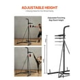 Punching Bag Stand 2 in 1 Heavy Duty Boxing Frame Fitness Steel Gym ...