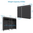 "VIPEK V6C 5-Tier Metal Rack, 75.6""Lx18.5""Wx76.8""H, Max Load 870 LBS ...