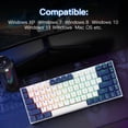 CQ84 Wireless Mechanical Gaming Keyboard, Programmable RGB Backlit ...