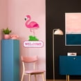 Free Shipping! Northlight Flamingo Welcome Tropical Metal Wall Sign 25 ...
