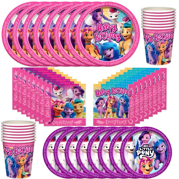 My Little Pony Celebration Kit for 24 Guests - Complete Dinnerware Set ...