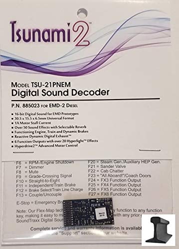Soundtraxx Tsunami2 TSU-21 Pin EMD-2 Sound Decoder 885023 - Walmart.com