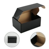 HORLIMER 9x6x4 Black Corrugated Mailer Boxes, Set of 25, for Small ...