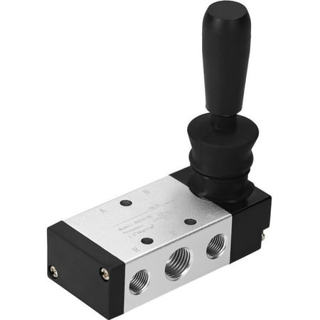 Pneumatic 1/4'' PT 5 Way 2 Position Pneumatic Hand Lever Valve ...