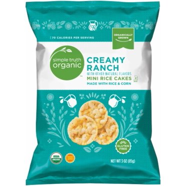 Simple Truth Organic Aged White Cheddar Mini Rice Cakes-3 oz - Walmart.com