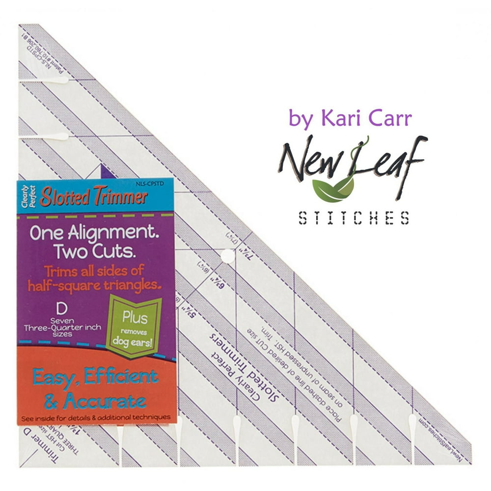 Clearly Perfect Slotted Trimmer D~ Acrylic Quilting Template ~Trim 1.75 ...